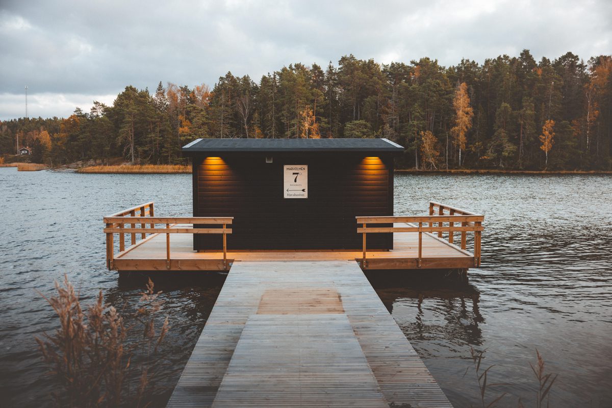 7° Bad & Bastu - Utomhusbad & Bastu - Marholmen